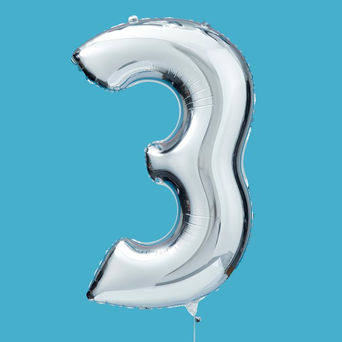 Giant 3 Balloon | Moonpig