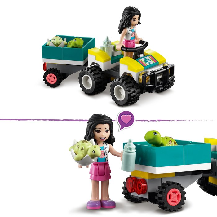 LEGO Friends Turtle Protection Sea Animal Rescue Car Set (41697) | Moonpig