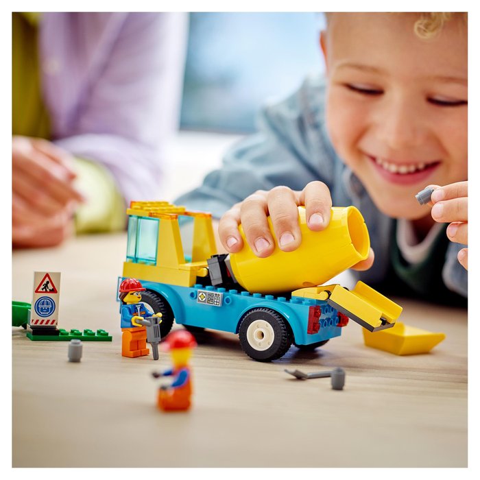 LEGO City Great Vehicles Cement Mixer Truck Set (60325) | Moonpig