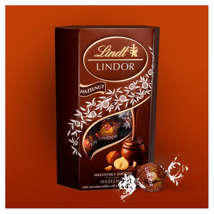 Lindt Lindor Milk Hazelnut Chocolate Truffles 200g | Moonpig