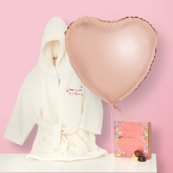 Heart Balloons & Mummy First Love Robe Bundle | Moonpig