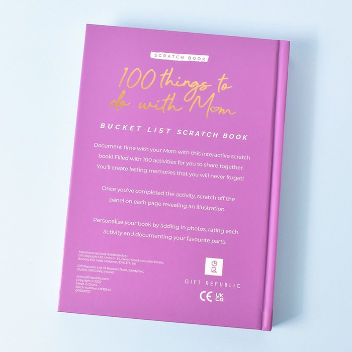 100 Things to do with Mum Scratch book | Moonpig