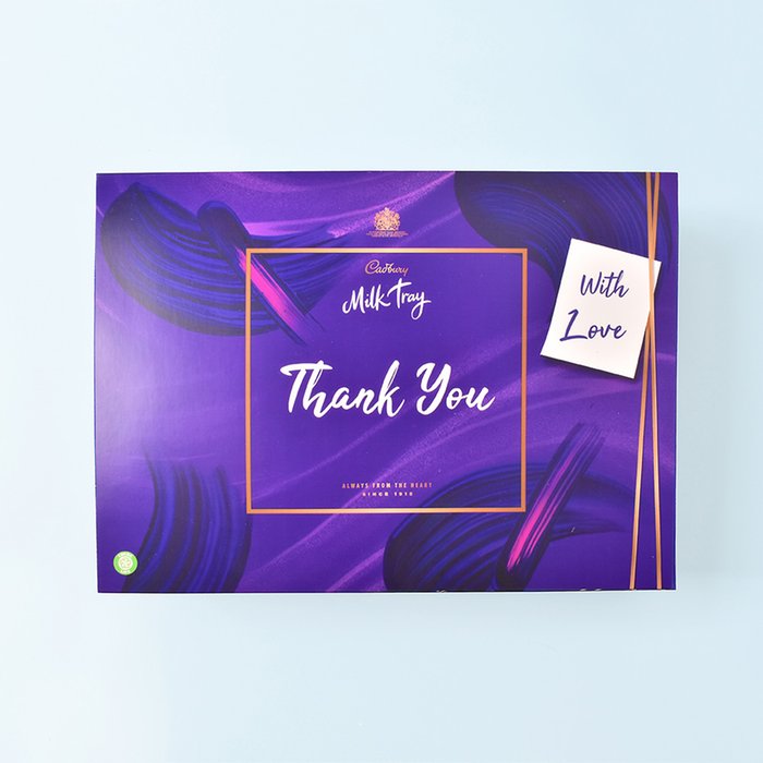 Giant Cadbury Thank You Milk Tray (530g) | Moonpig