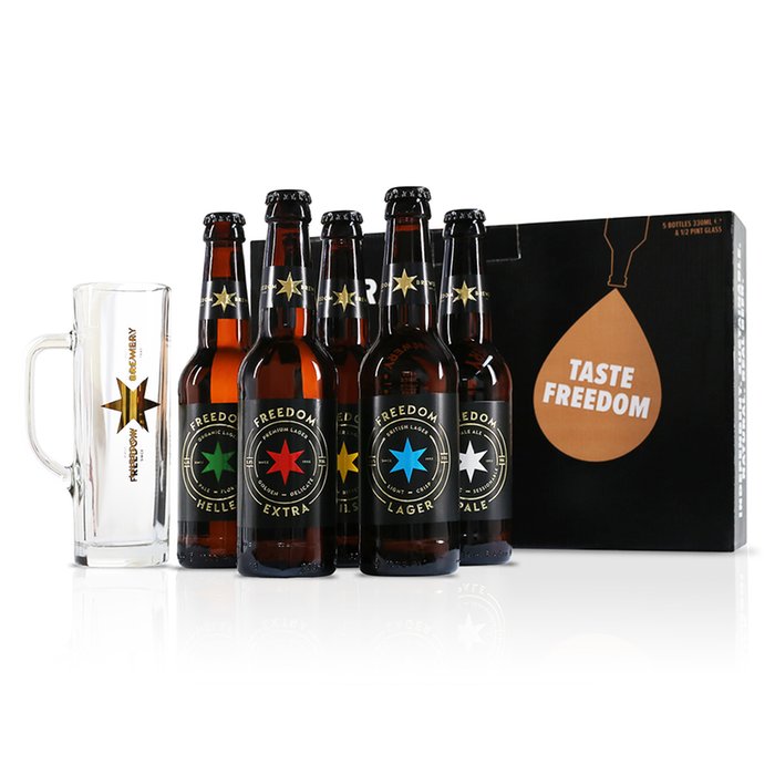 Freedom Brewery British 5 Lagers Gift Set | Moonpig