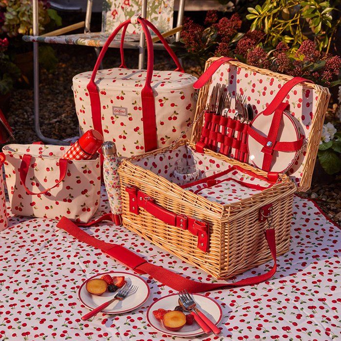 Cath Kidston Cherry Picnic Basket | Moonpig