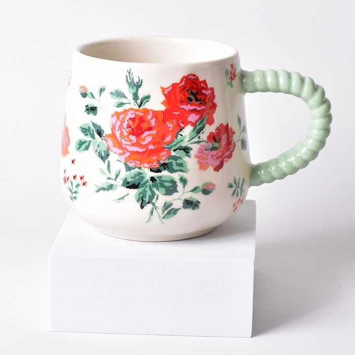 Cath Kidston Rose Cream Mug | Moonpig