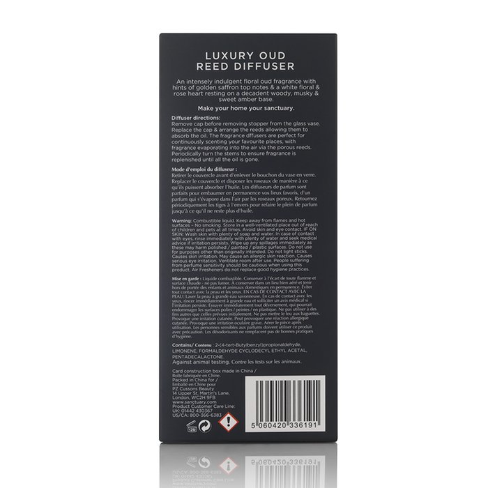 Sanctuary Spa Luxury Oud Reed Diffuser | Moonpig