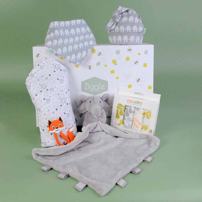 Elephant New Baby Bumper Box by Ziggle | Moonpig