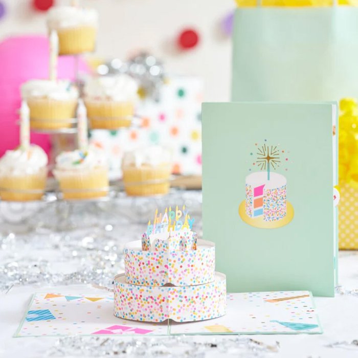 Lovepop Sprinkles Birthday Cake Pop Up Card | Moonpig