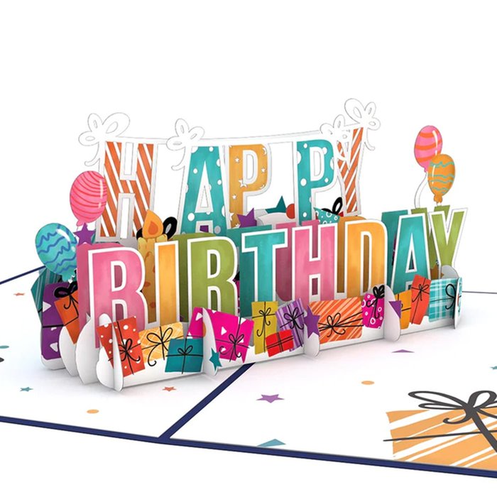 Lovepop Happy Birthday Pop Up Card | Moonpig