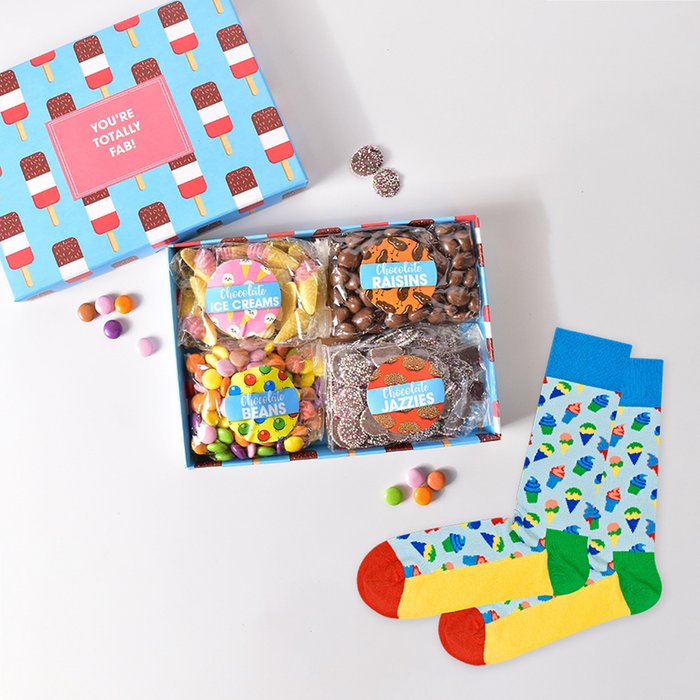 Totally Fab Sweets & Ice Cream Happy Socks | Moonpig
