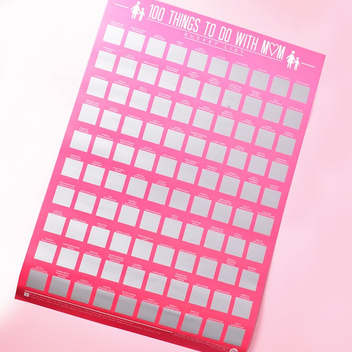 100 Things To Do With Mum Scratch Poster Moonpig 100 Things To Do With Mum Scratch Poster Moonpig