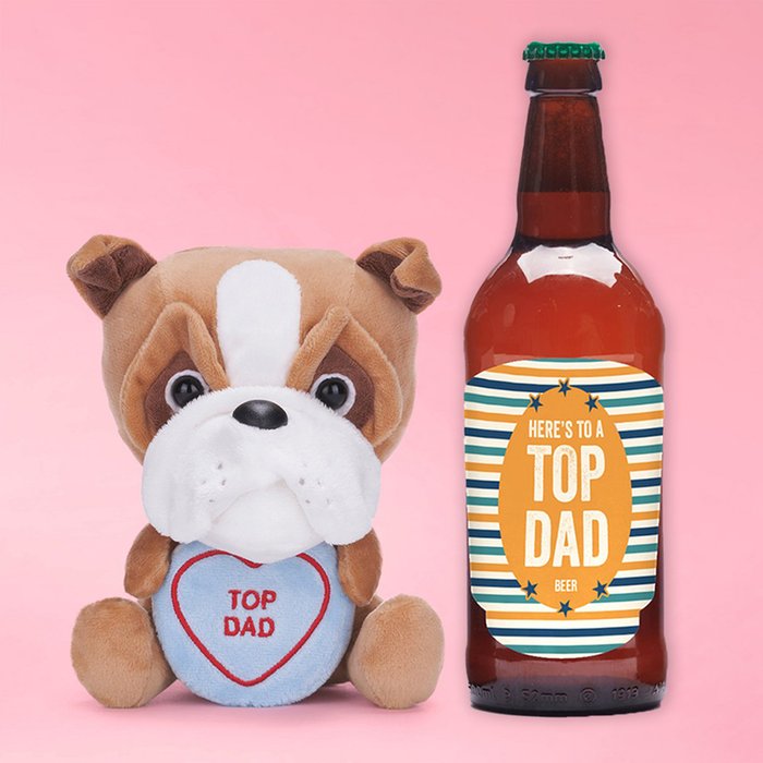 The Top Dad Plush & Beer Bundle | Moonpig