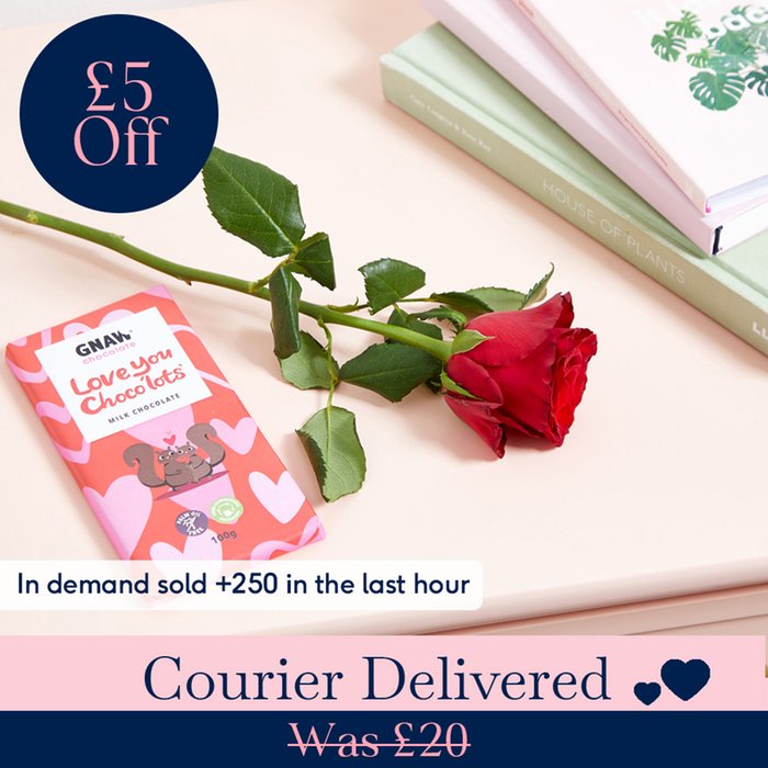 The Single Red Rose Gift Set | Moonpig