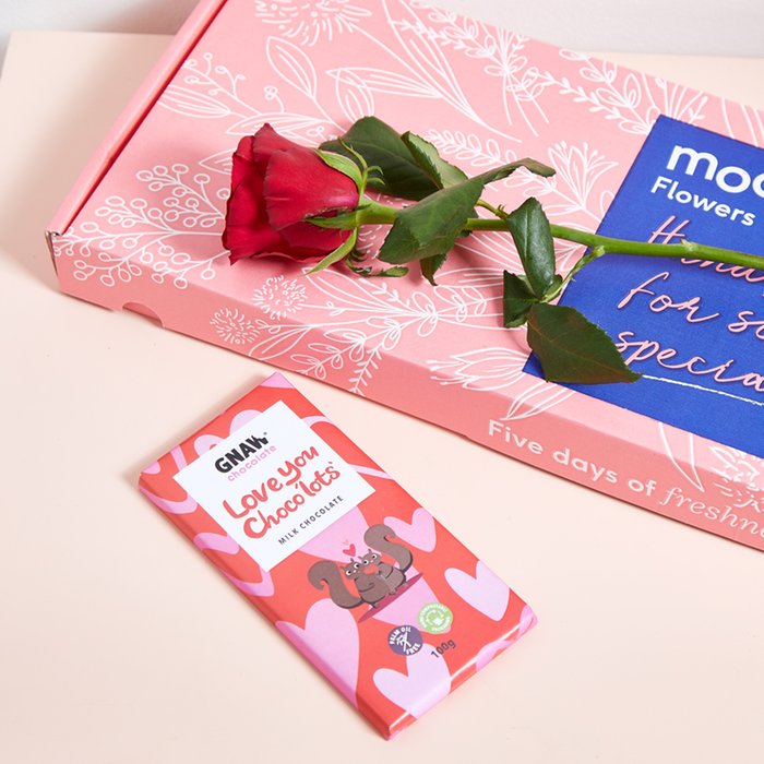 The Single Red Rose Gift Set | Moonpig