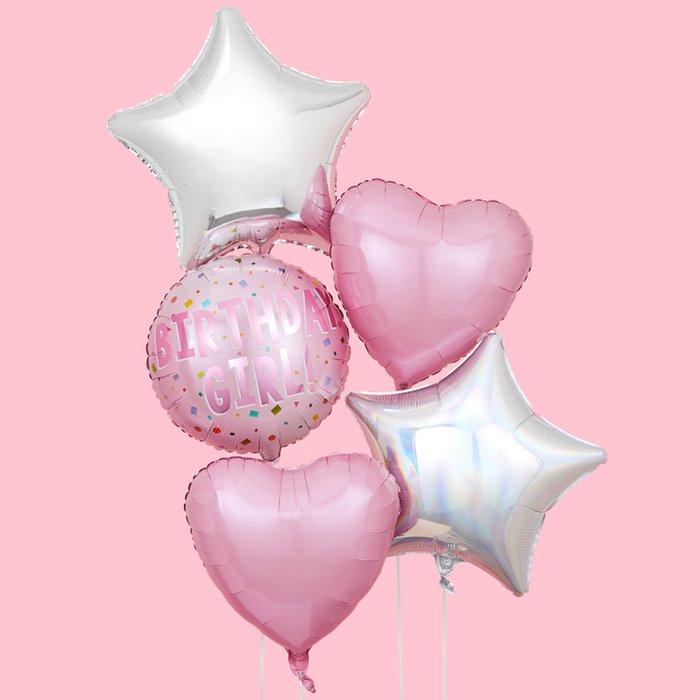 Birthday Girl Balloon Bundle | Moonpig