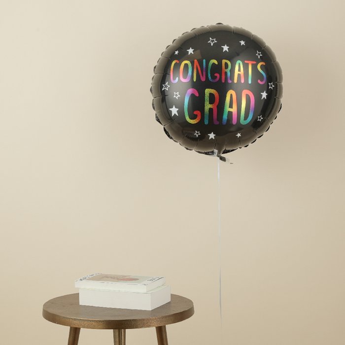 Congrats Grad Rainbow Balloon | Moonpig
