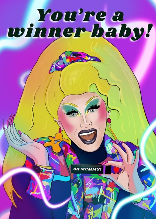 You're A Winner Baby Illustrated Birthday Card | Moonpig