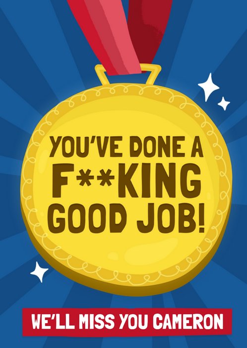 You've Done A F**king Good Job! Card | Moonpig