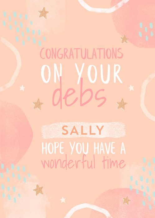 Pink Typographic Congratulations Card | Moonpig