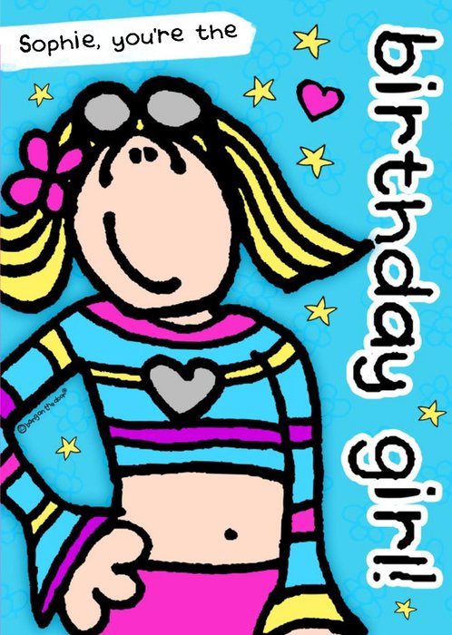 Groovy Chick Birthday Card | Moonpig