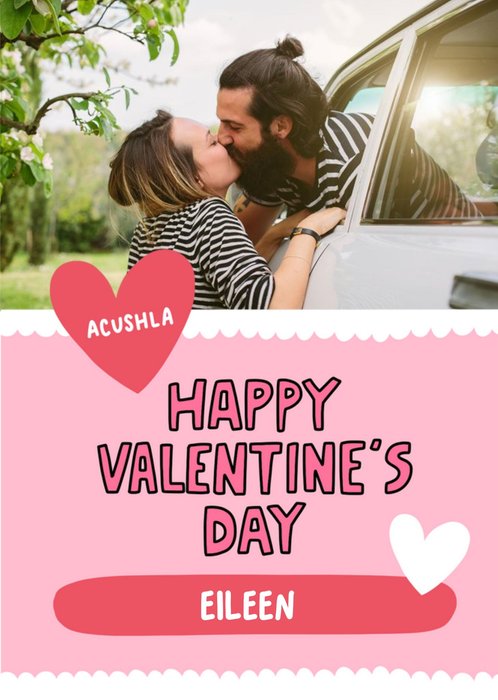 Hearts On A Pink Background With A Frilly Border Happy Anniversary ...