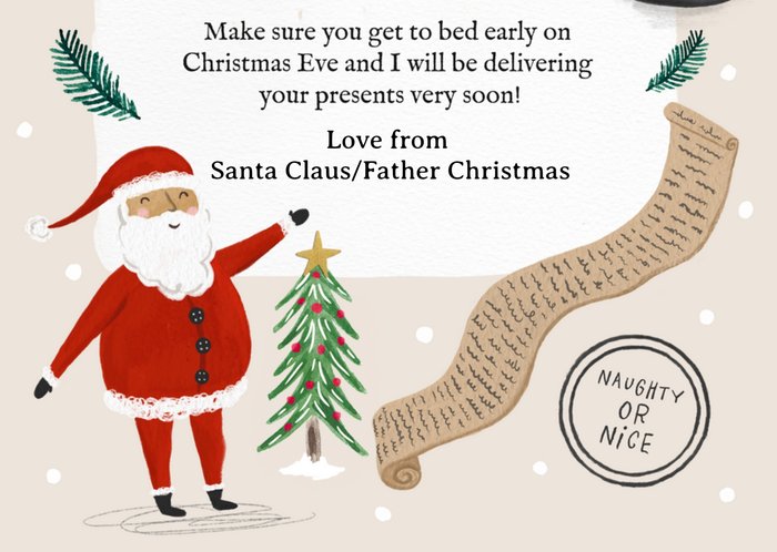 Festive Letter From Santa Hand Painted Personalised Photo Upload ...