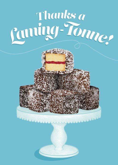 London Studio LOL Illustration Just To Say Australian Thank You Card ...