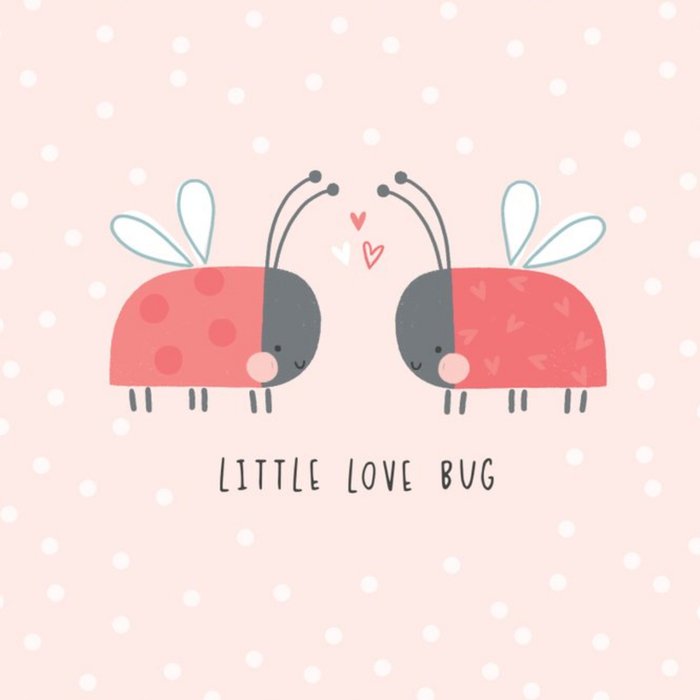 Cute Illustrated Little Love Bug Card | Moonpig