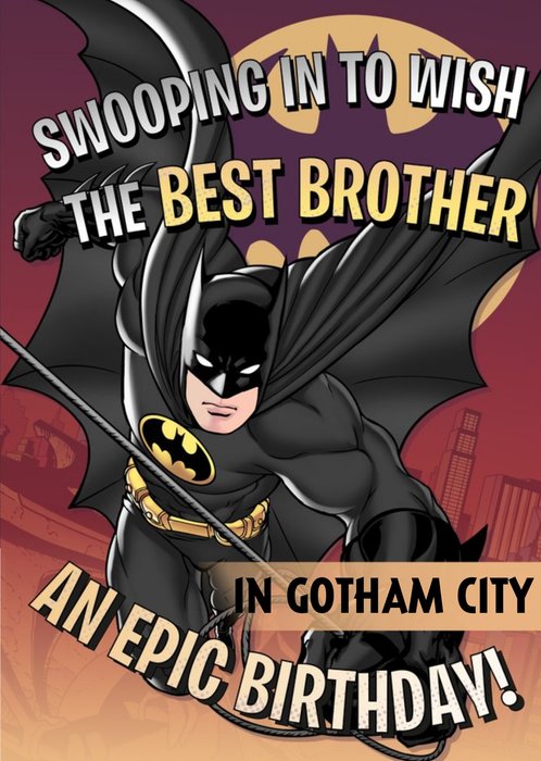 Swooping In Batman Birthday Card | Moonpig