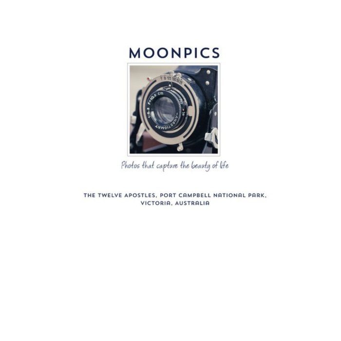 Moonpics Photographic Twelve Apostles Coastal Australia Card | Moonpig