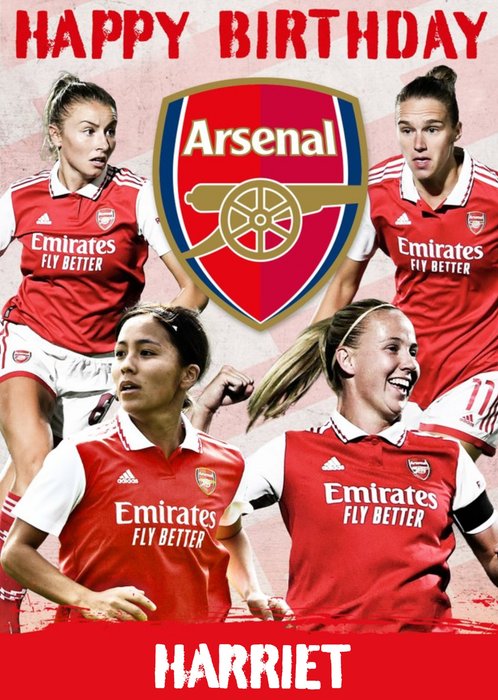 Arsenal Women's Team Photographic Birthday Card | Moonpig