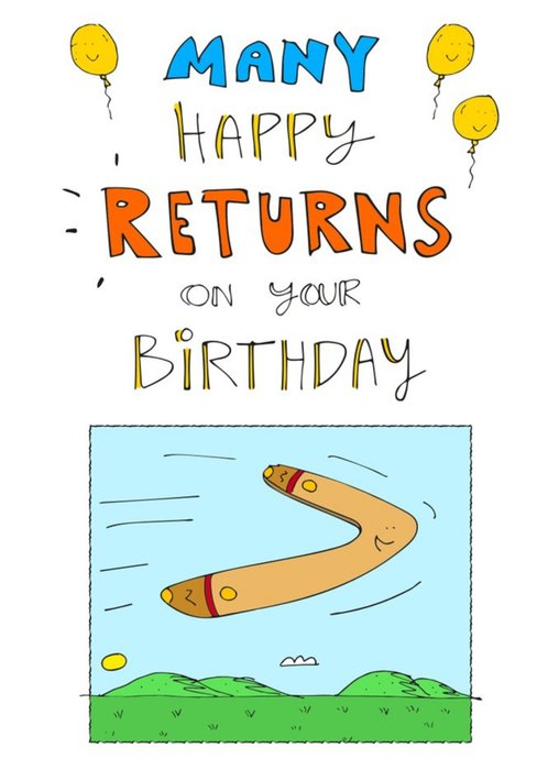 Many Happy Returns On Your Birthday Funny Card | Moonpig