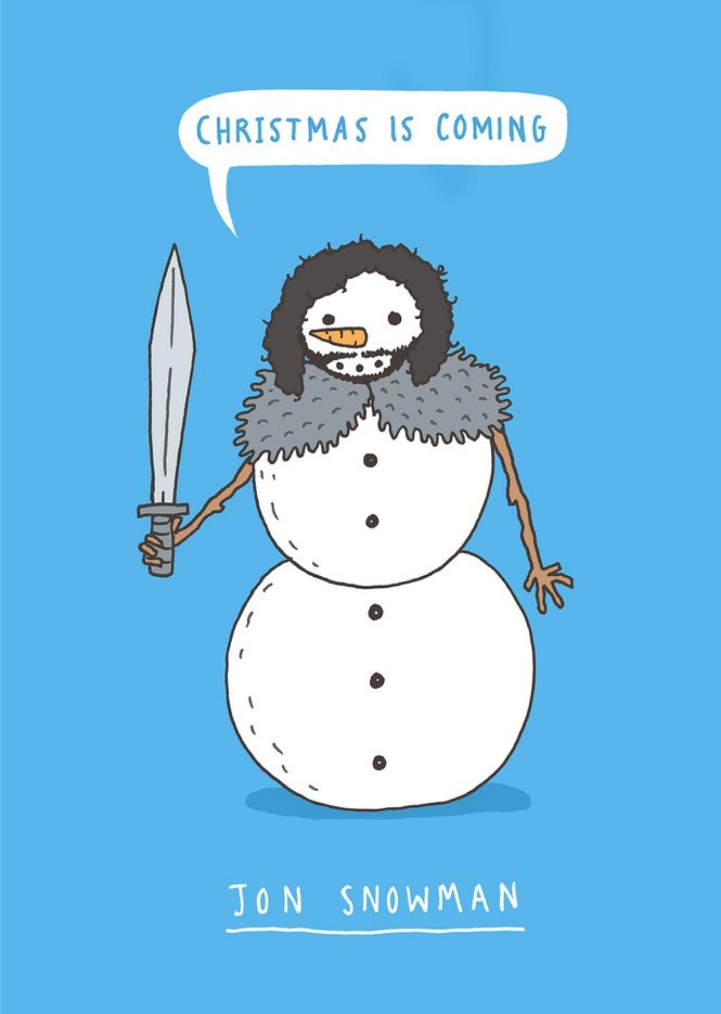 Snowmang Memes Mature Snowman Funny Christmas Card Walmart.com