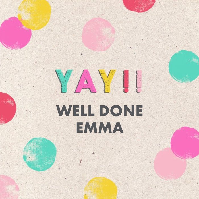 YAY! Well Done | Moonpig