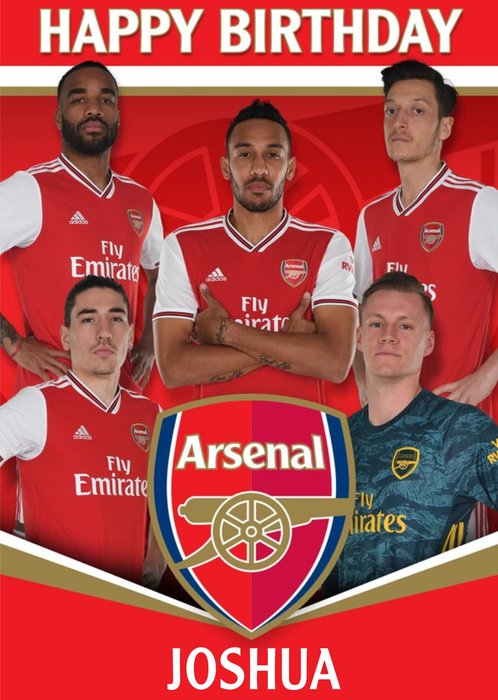 Arsenal FC Football Club Players Birthday Card | Moonpig
