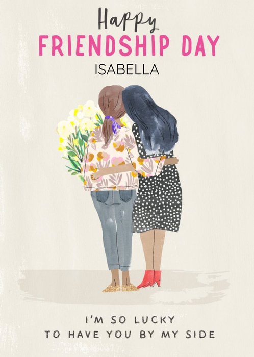 Illustrative Friends Editable Friendship Card | Moonpig