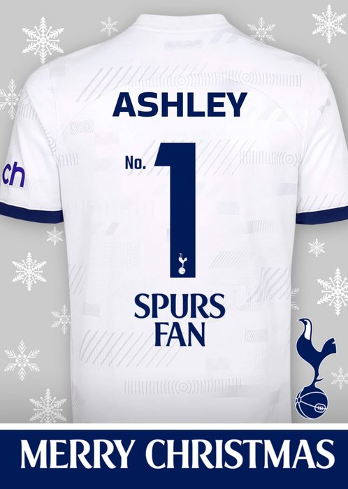 Number 1 Spurs Fan Christmas Card | Moonpig