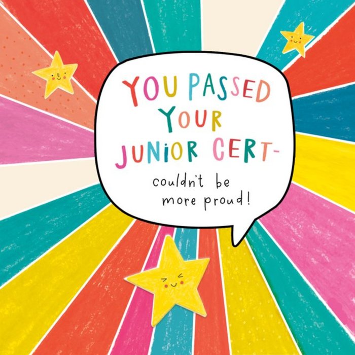 UKG Illustrated Just Passed Your Junior Cert Card | Moonpig