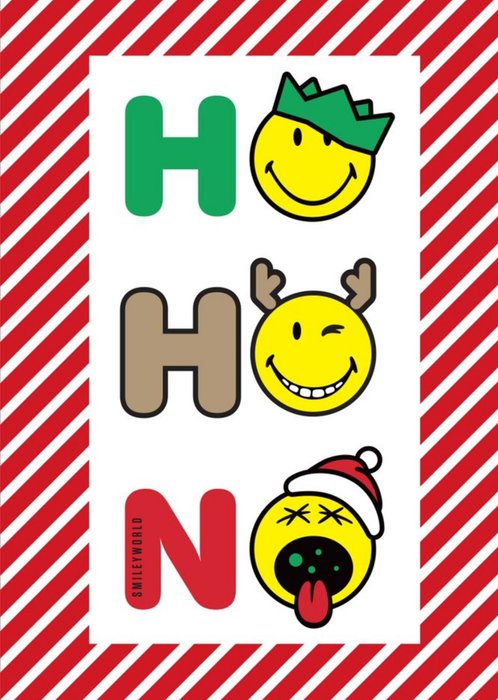 Smiley Ho Ho No Christmas Card | Moonpig