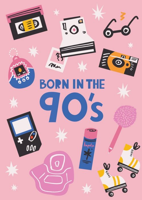 Retro Born In The 90s Card | Moonpig