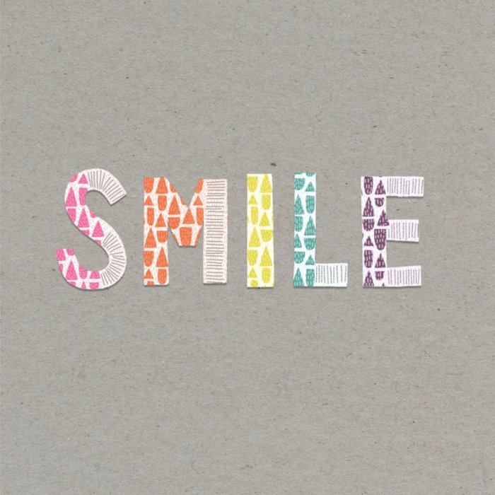 Rainbow Letters Smile Card | Moonpig