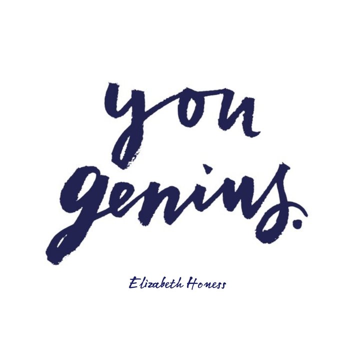 Exam congratulations card - you genius | Moonpig