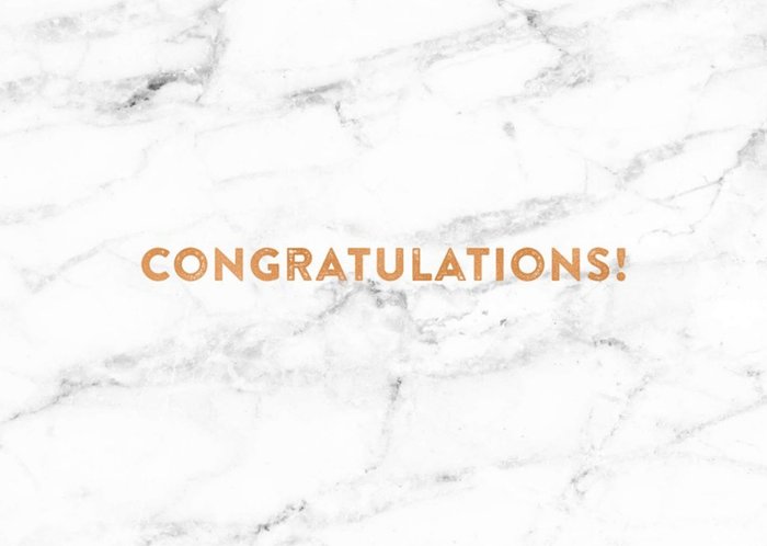 Marble Landscape Personalised Congratulations Card | Moonpig