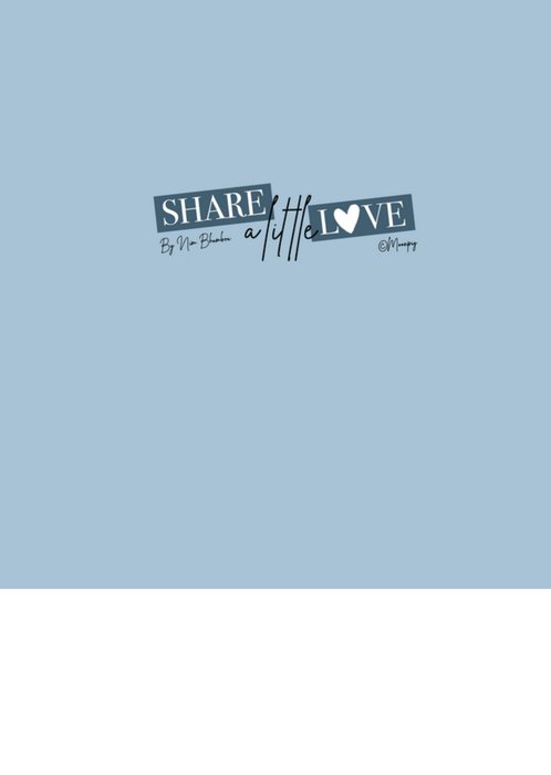 Sweet We Love You So Much Blue And White Love Hearts Photo Upload ...