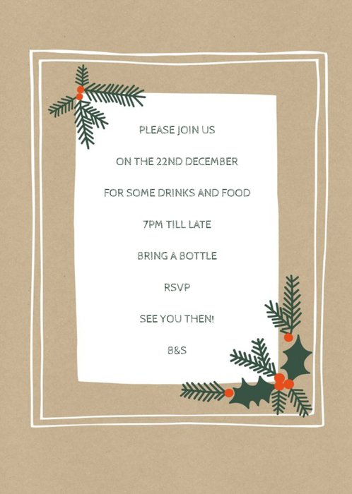 Youre Invited Christmas Party Photo Upload Card | Moonpig