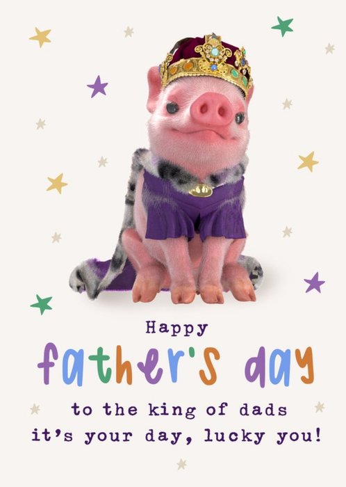 King Of Dads Moonpig Father's Day Card | Moonpig