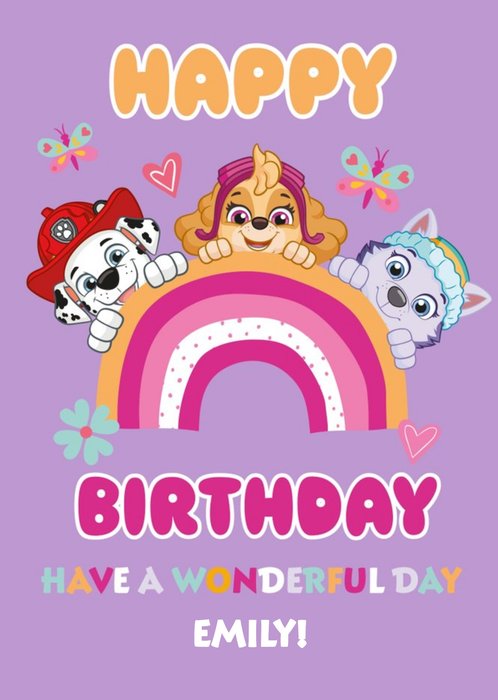 Paw Patrol Rainbow Birthday Card | Moonpig