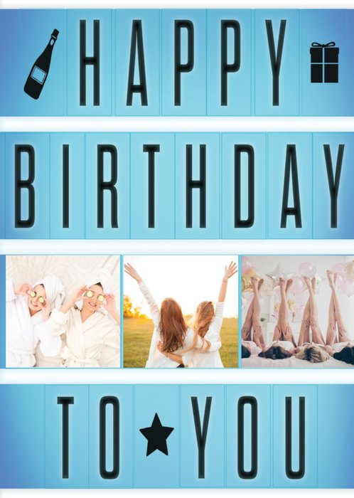 Happy Birthday lightbox card | Moonpig