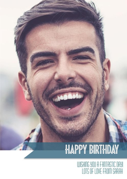 Photo Birthday Card - Use your own photos to create a personalised ...